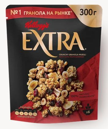 Гранола-мюсли Kellogg's Extra с орехами, фруктами, ягодами - купить с ...