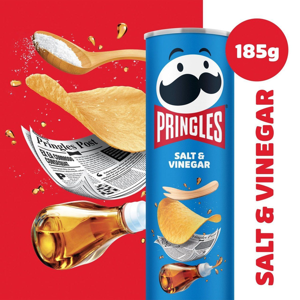 Принглс со вкусом сметаны и лука, Pringles Salt & Vinegar Sharing ...