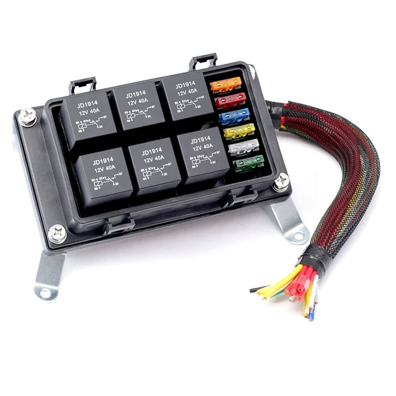 12V 40A 6-контактный предохранитель ATC/ Релейный блок 24V Блок ...
