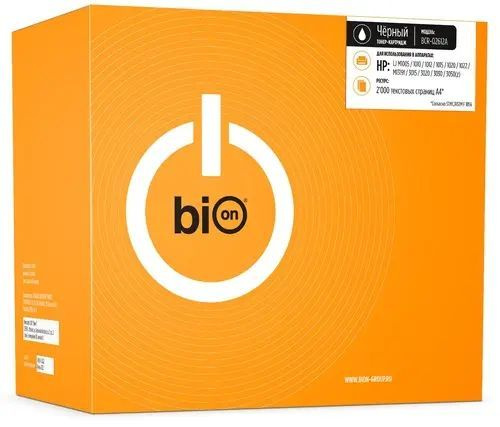 Тонер-картридж Bion BCR-Q2612A, Черный (black), для лазерного принтера, совместимый купить c ...