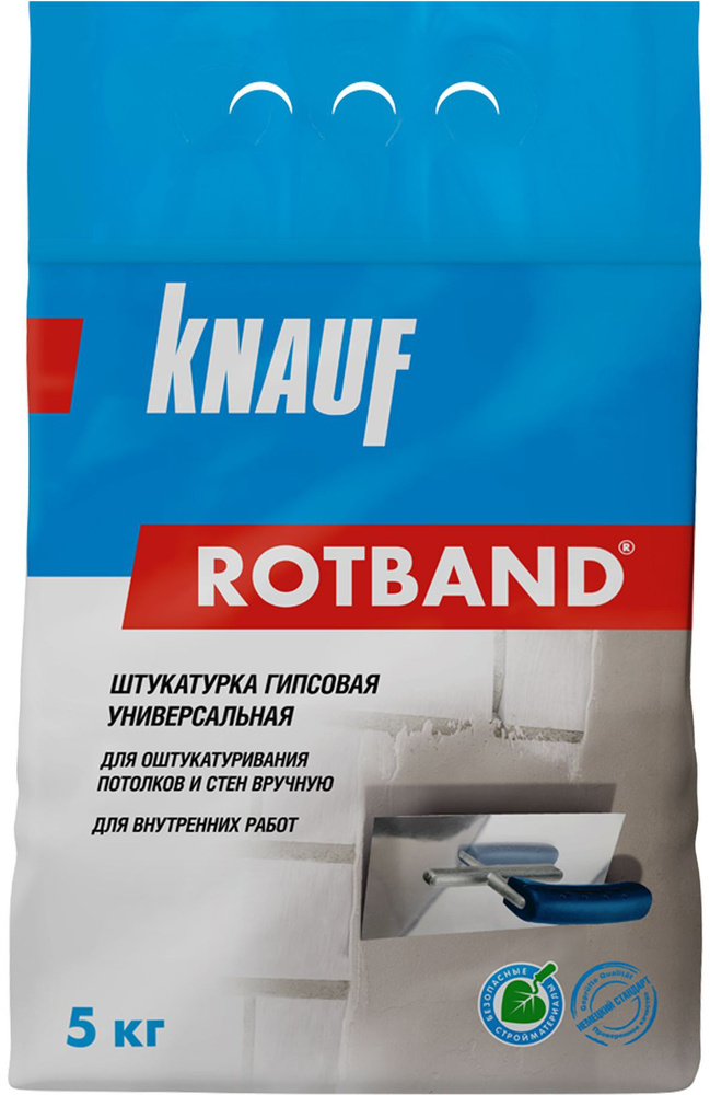 Штукатурка универсальная гипсовая KNAUF ROTBAND серая 5 кг купить на ...