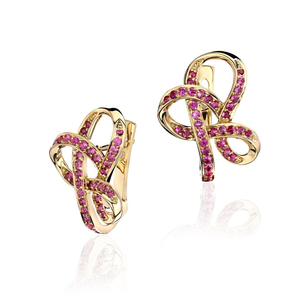 Эстет Серьги ювелирные Золото желтое 750 пробы - купить с доставкой по ...