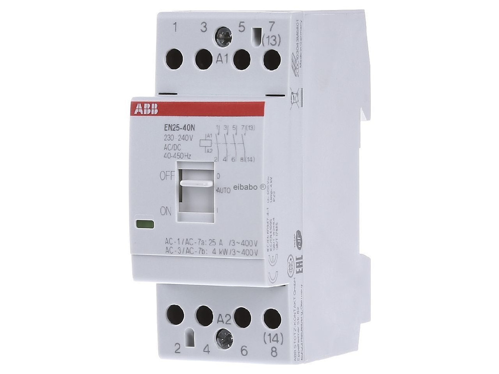 ABB Контактор ESB 25А 220В 2P IP21, 1шт. - купить с доставкой по ...