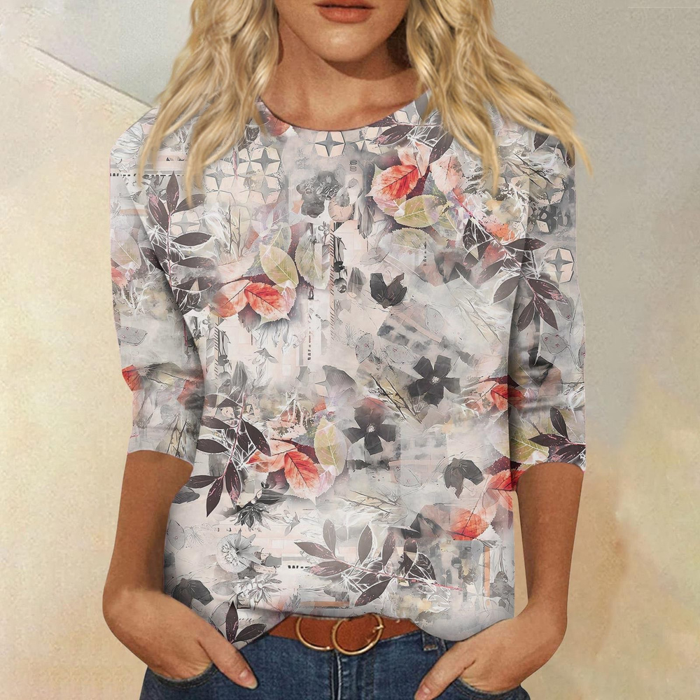 Лонгслив Женский HXD серый Длинный, размер 52 Полиэфир, Хлопок Офисный/школьный купить c ...