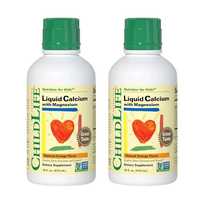 ChildLife Calcium & Magnesium, Жидкий Кальций с Магнием, с натуральным ...