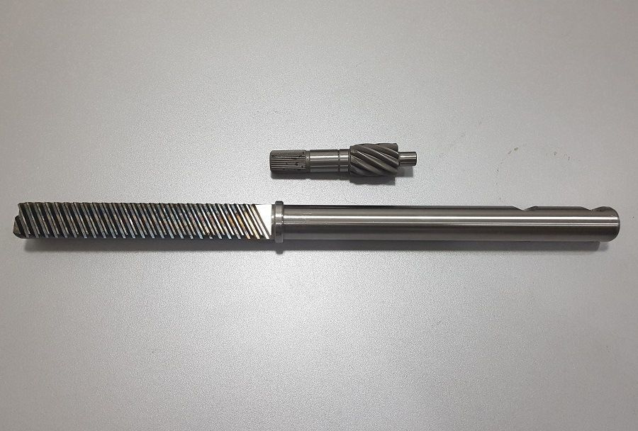 Рашпиль (вал) рулевой рейки (спорт) с червяком ВАЗ 2110-2112, Калина ...