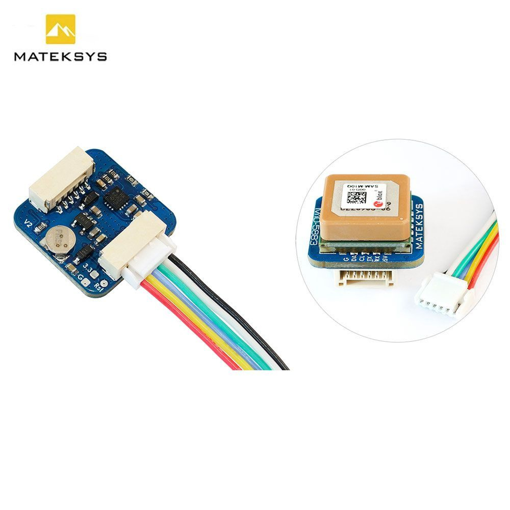 Matek Systems GNSS M10Q-5883 U-Blox M10 GPS с компасом QMC5883L Модуль ...