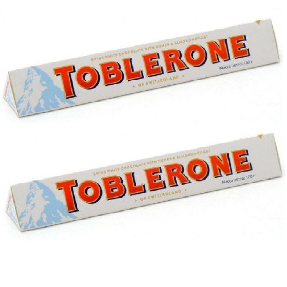 Шоколад Toblerone White 2 уп по 100гр - купить с доставкой по выгодным ...