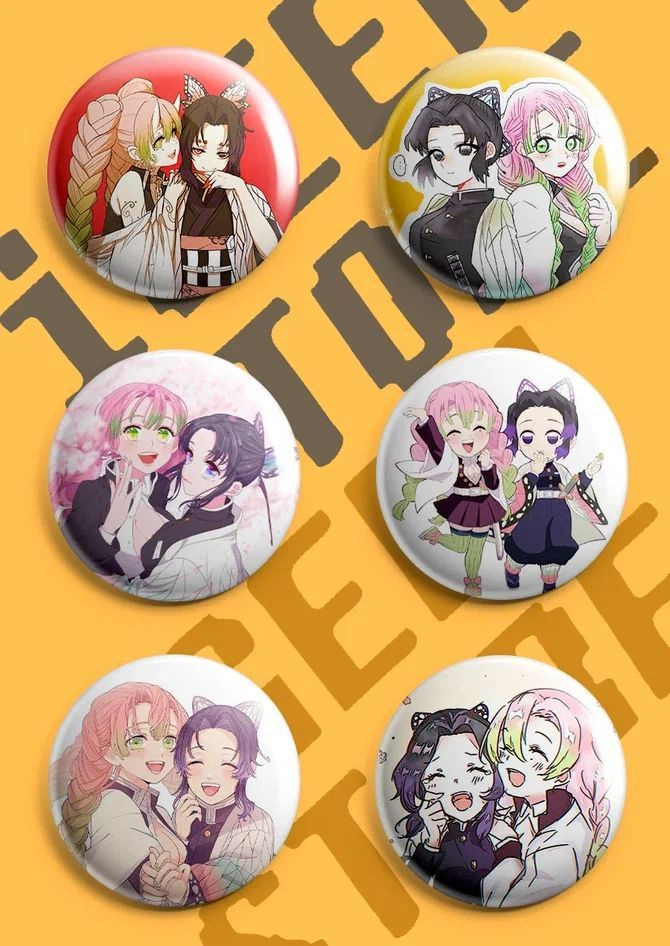 Набор Клинок рассекающий демонов Мицури и Шинобу 37 мм - купить с доставкой по выгодным ценам в ...