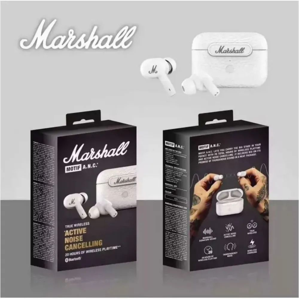 Marshall Наушники беспроводные с микрофоном Marshall Motif II ANC Bluetooth Наушники купить на ...
