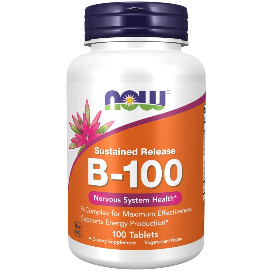 Витамины группы Б-100 Vitamin B-Complex 100 мг 100 таб - купить с ...