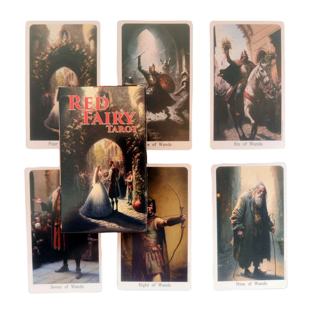 карты таро"Red Fairy "tarot,12X7cm - купить с доставкой по выгодным ...
