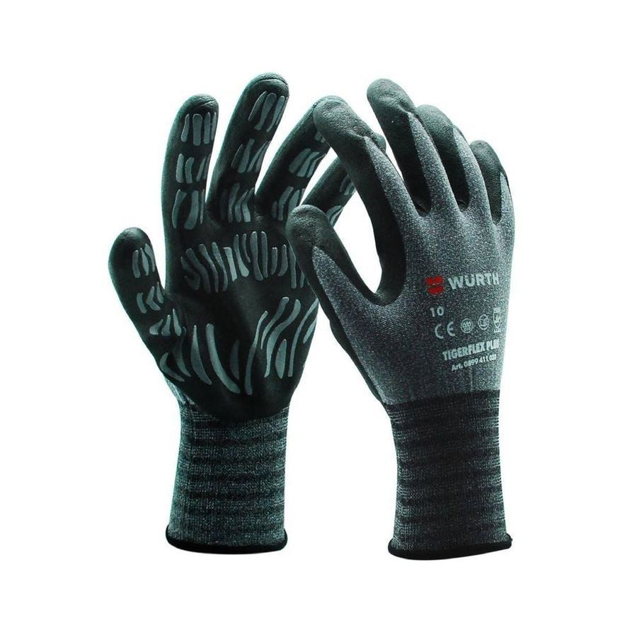 Нитриловые защитные перчатки WURTH Tigerflex Plus - купить в интернет-магазине OZON по выгодной ...