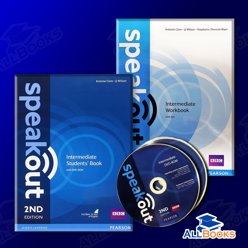 Speakout Intermediate комплект (2-е издание) Учебник + Рабочая тетрадь + 2 DVD - купить с ...