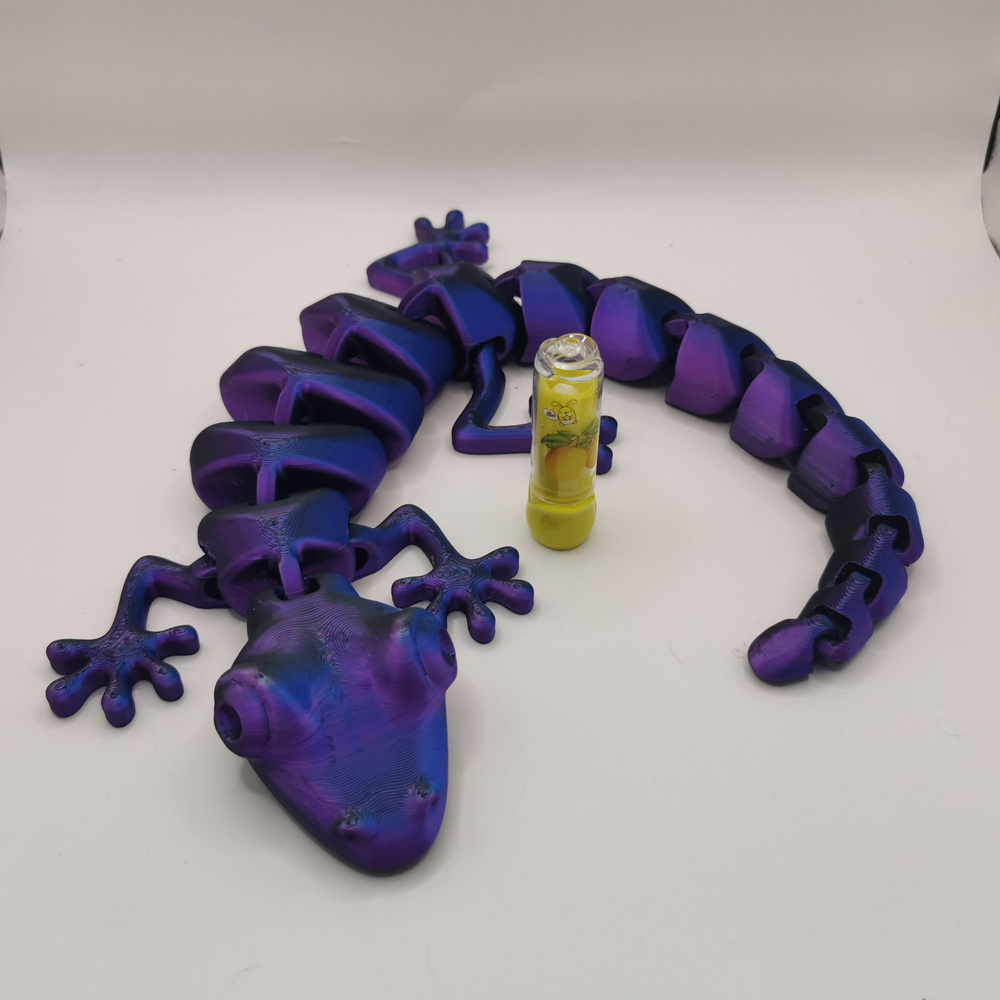 Ящерица антистресс / подвижный геккон / фигурка для интерьера ...