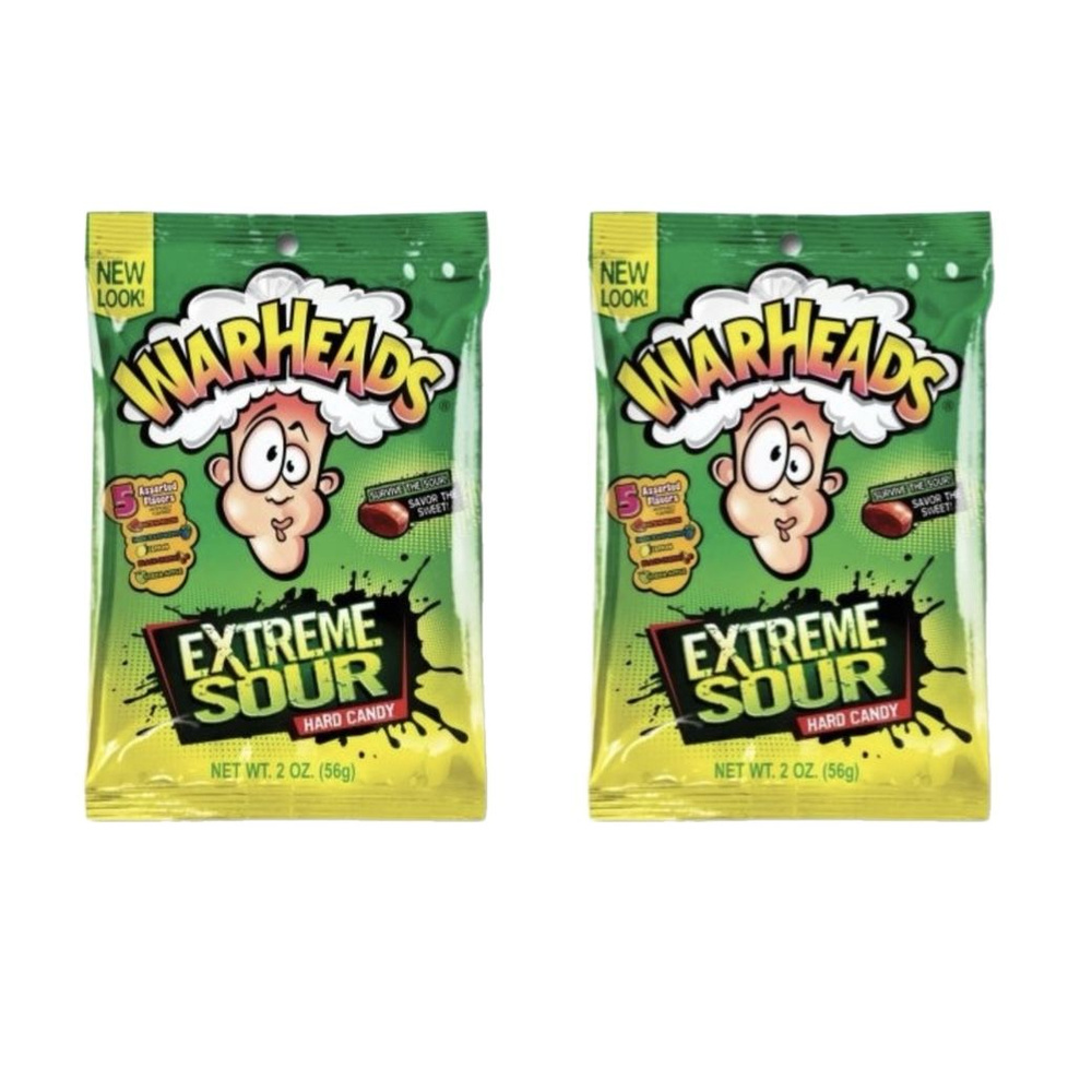Конфеты Warheads Extreme Sour, 56 г х 2 шт - купить с доставкой по ...