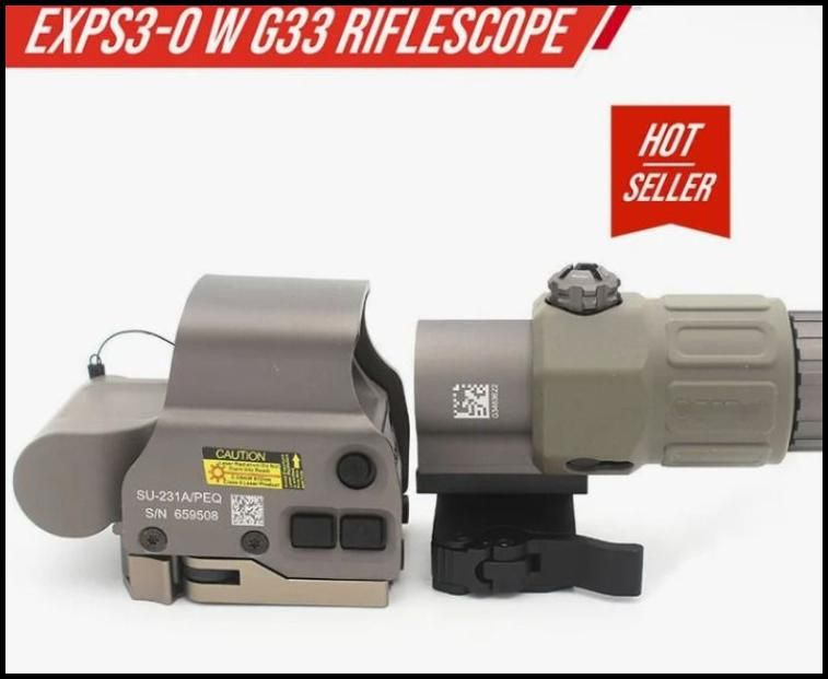 Прицел коллиматорный EOTech 558 Red Green Point + MAGNIFIER G33 - 3X (brown) - купить с ...