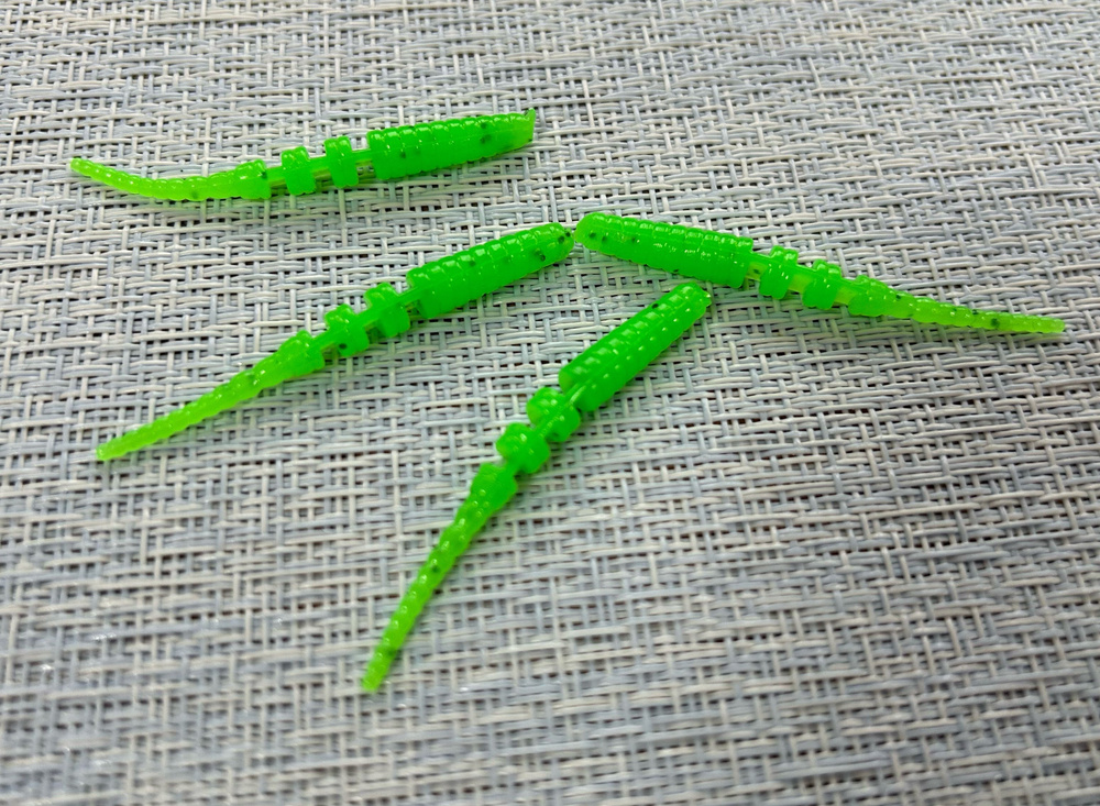 Мягкие Силиконовые приманки для спиннинга Джавастик 25 мм, цвет Зеленый ...