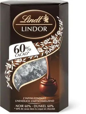 Шоколадные конфеты Lindt Lindor (Линдор) из тёмного шоколада / Extra ...