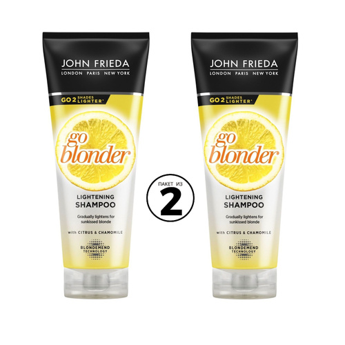 John Frieda Шампунь осветляющий Sheer Blonde Go Blonder для натуральных