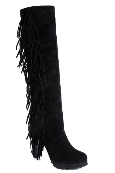 Сапоги Женский Milana, размер 36 черный Демисезон 6 Толстый каблук Россия Молния купить c ...