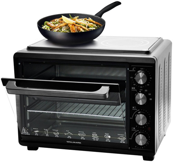 Мини-печь WILLMARK, черный, 35 л купить c доставкой на OZON по низкой цене (974011344)