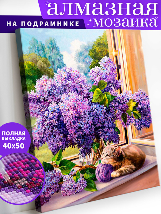 Алмазная мозаика по номерам на холсте с подрамником Art on Canvas ANN23 ...