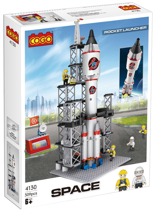 Конструктор COGO Космическая ракета, лего совместимый, 309 деталей ...