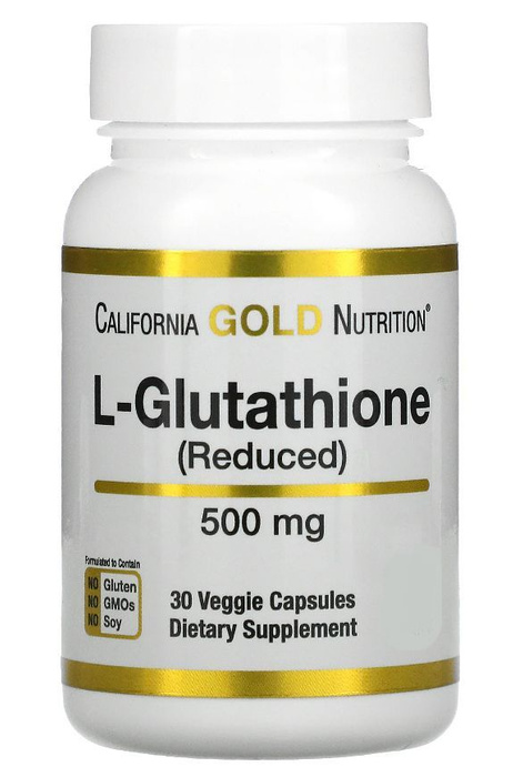California Gold Nutrition, L-глутатион (восстановленный), 500 мг, 30 ...
