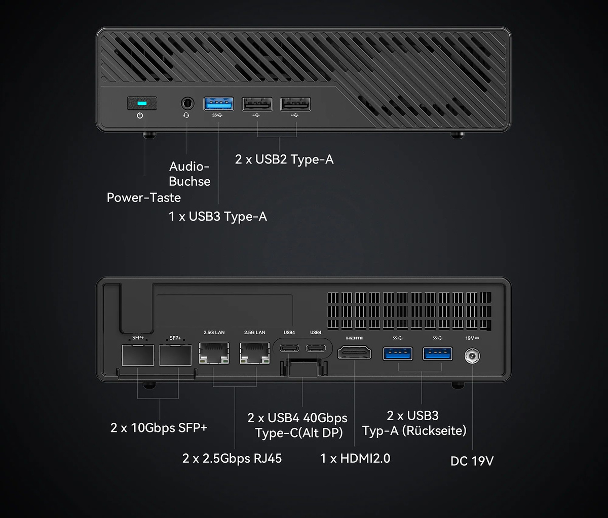 MINISFORUM Мини-ПК (Intel Core i5-12600H, RAM Отсутствует, Intel Iris ...