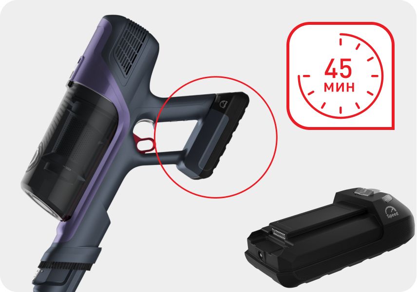 Вертикальный беспроводной Tefal X-Pert 6.60 TY6837WO, с 5 насадками ...