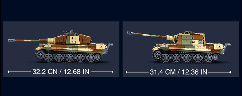 Конструктор для мальчиков, Sluban "Тяжелый танк Tiger King", 930 ...