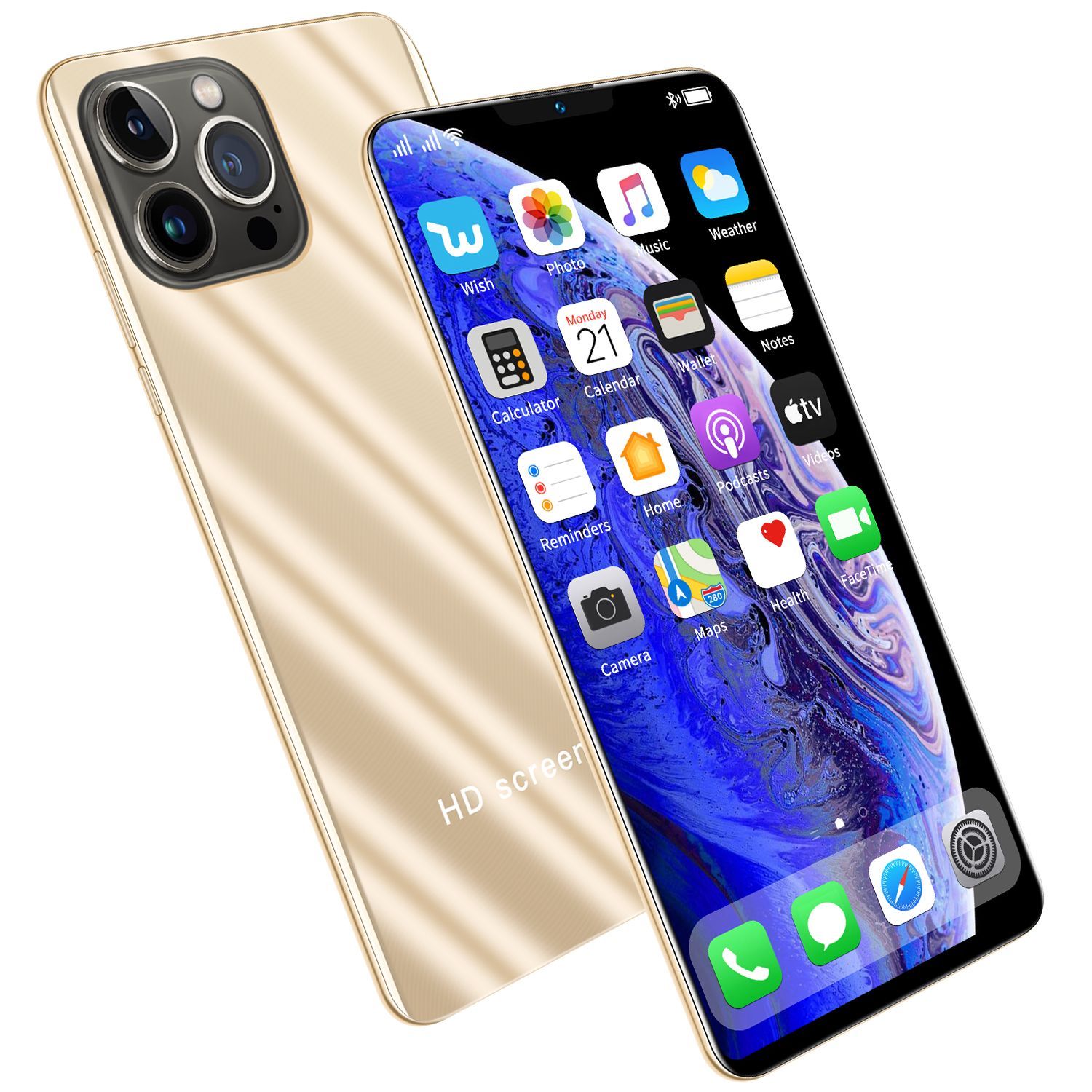Смартфон IP13 Pro+ 256 ГБ 8 ГБ Золотой 6.7 IP13 Pro+ купить c доставкой ...