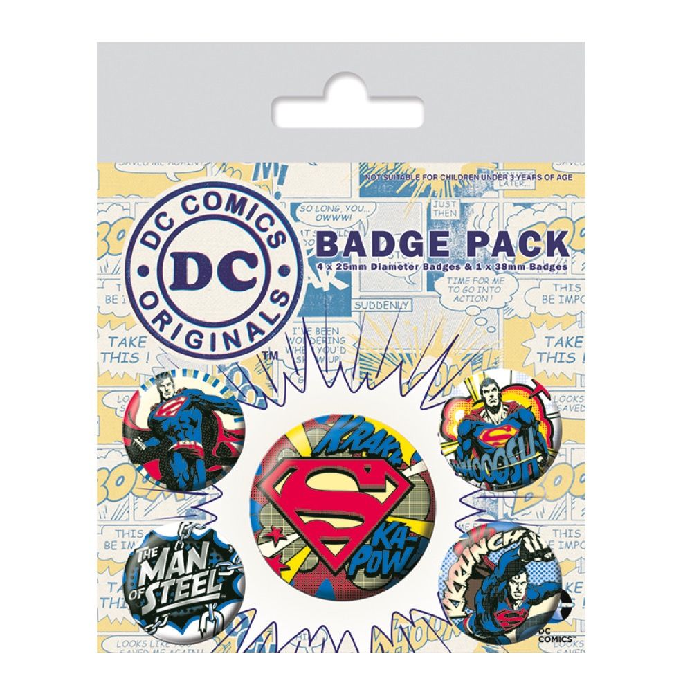 Superman Comic Badge Pack из комиксов DC Comics купить на OZON по ...