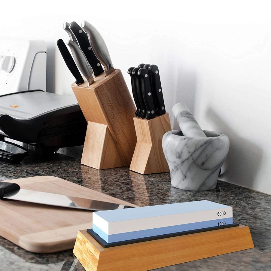 Точилка для ножей и ножниц, водный точильный камень, брусок для заточки ...