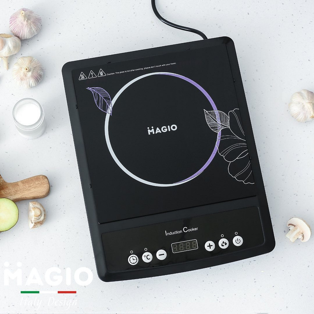 Magio Индукционная настольная плита MG-446, черный - купить с доставкой по выгодным ценам в ...