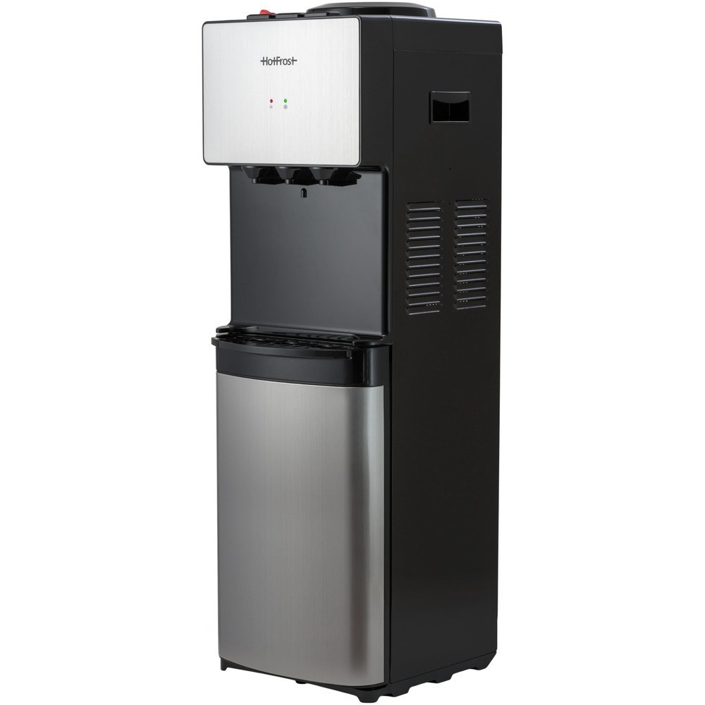 Кулер для воды HotFrost V400BS, черный, серебристый купить по низкой ...