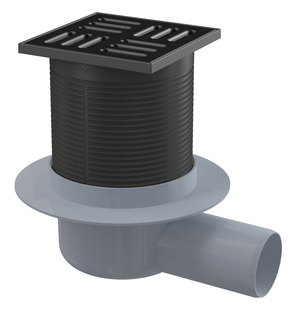 Черный трап для душа Alcaplast APV31BLACK комбинированный затвор с ...