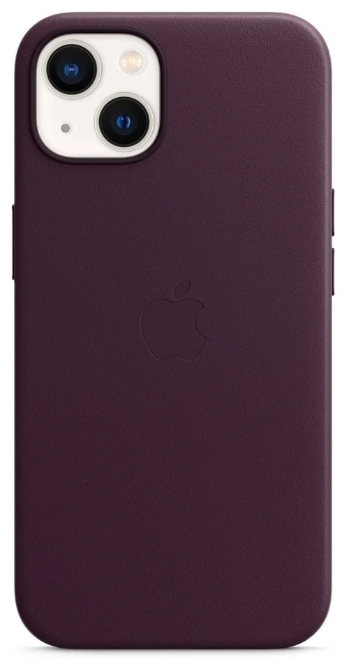 Чехол Apple MagSafe кожанный для iPhone 13 mini Dark Cherry (MM0G3ZE/A ...