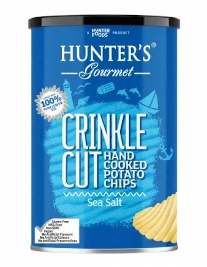 Чипсы картофельные Hunter s Gourmet (Морская Соль)140г, банка - купить ...