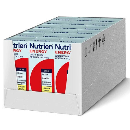 НАБОР 18 шт. Нутриэн Энергия со вкусом банана стерилизованный 200 мл ...
