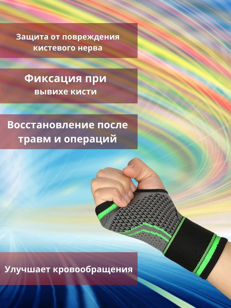 Бандаж лучезапястный / Суппорт кисти / Фиксатор / Ортез на руку ...