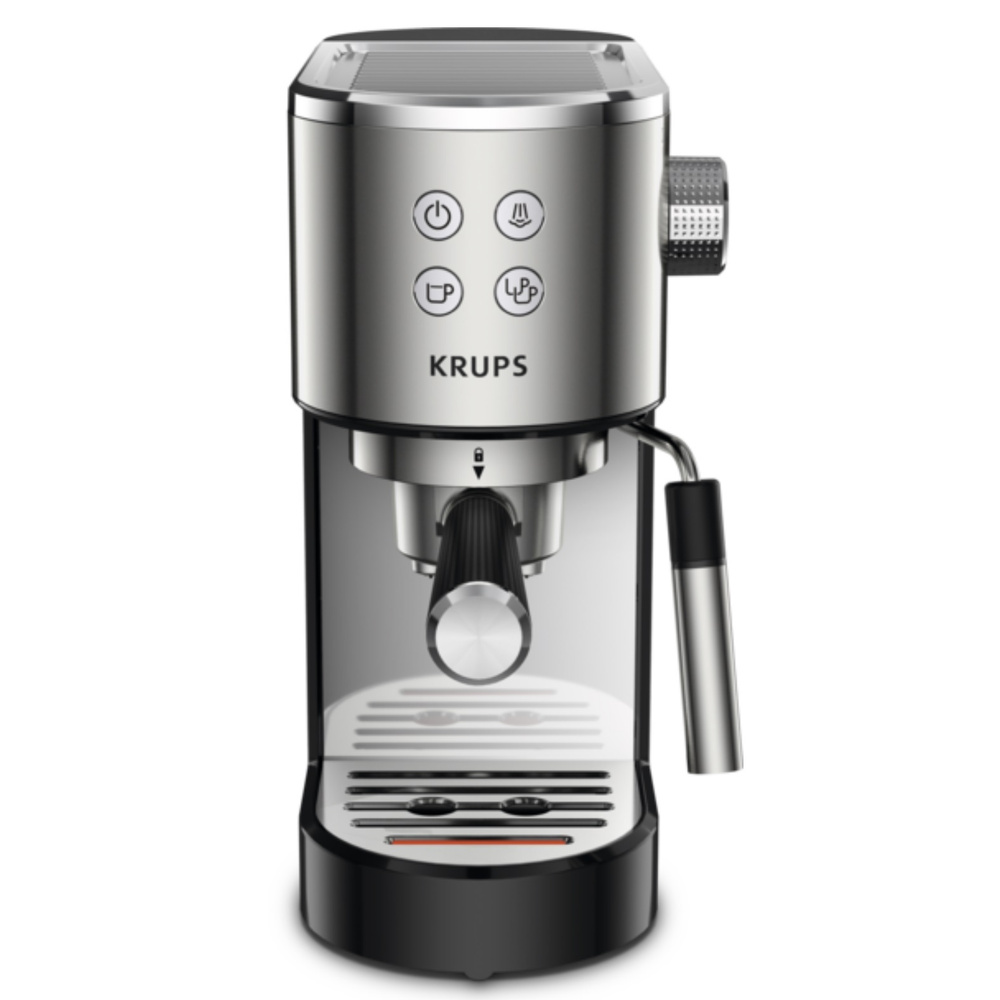 Компактная рожковая кофеварка KRUPS XP442C11, давление 15 бар, корпус ...