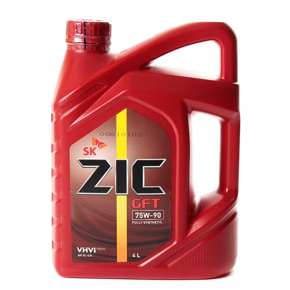 Масло трансмиссионное ZIC GFT 75w90 Gl-4/5 синтетика 4 л 162629 ...