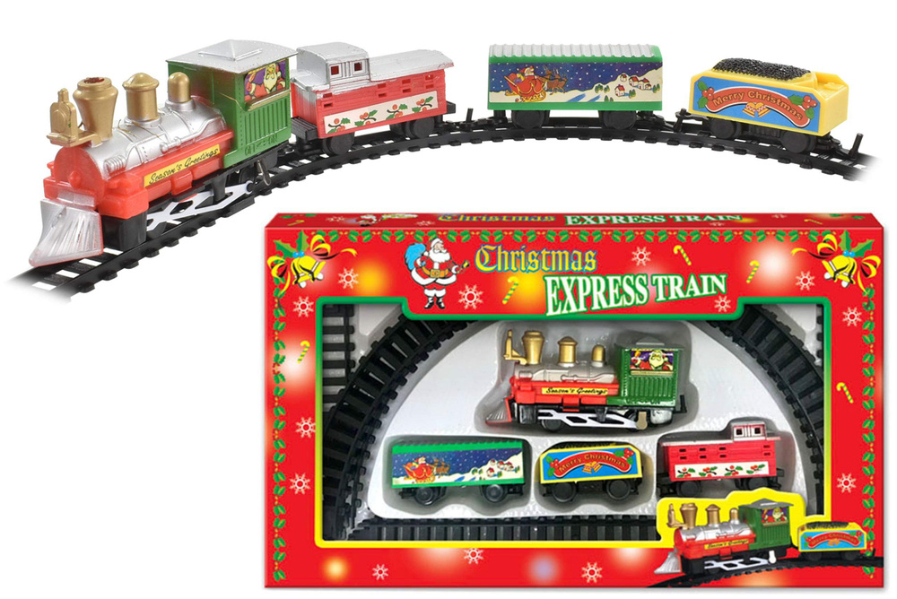 Железная дорога Новогодняя "Christmas Express Train" - Упаковка 24x33x7 ...