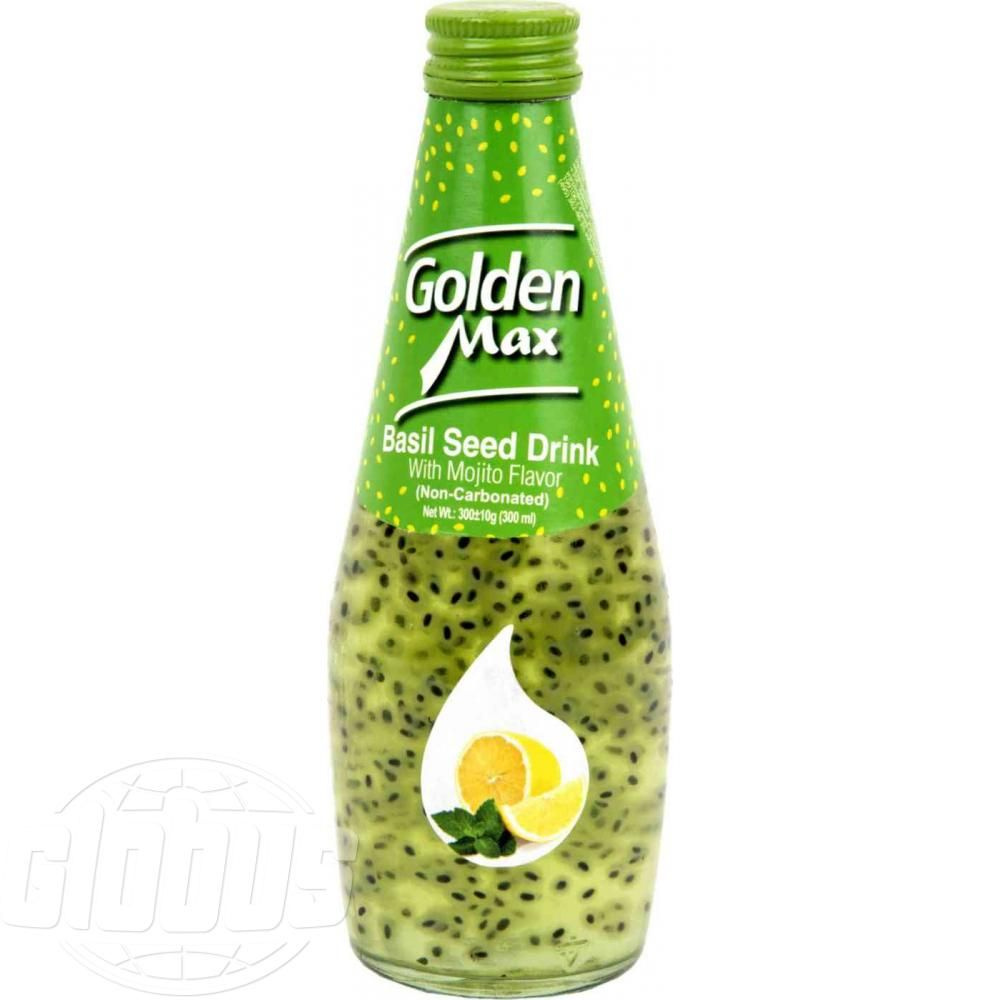 Напиток Golden Max с семенами базилика со вкусом мохито негазированный, 0,3 л - купить с ...