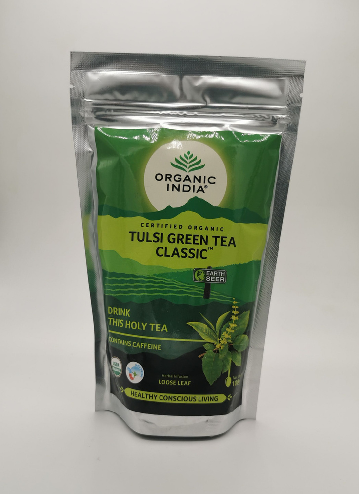 Индийский чайный напиток травяной, т.м. ORGANIC INDIA, Тулси и ЗЕЛЕНЫЙ ...