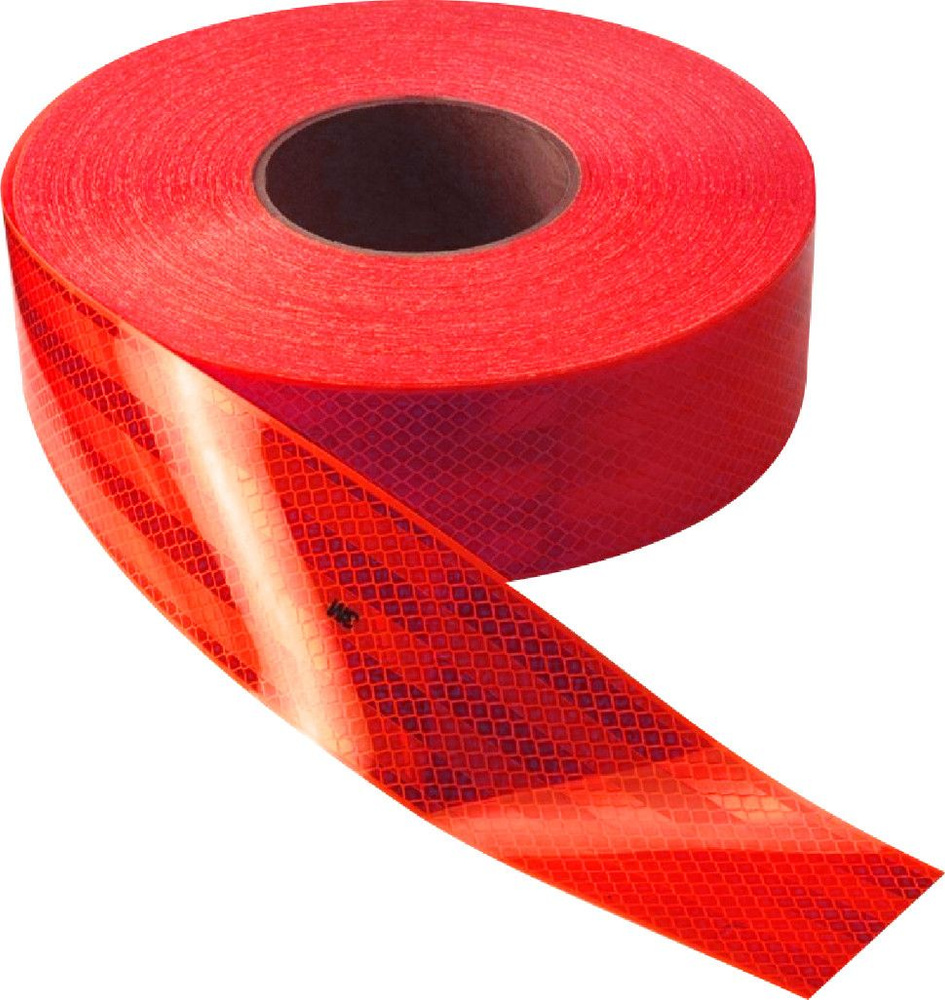 Лента светоотражающая 3M 983-72, алмазного типа, красная, 53,5 мм х ...