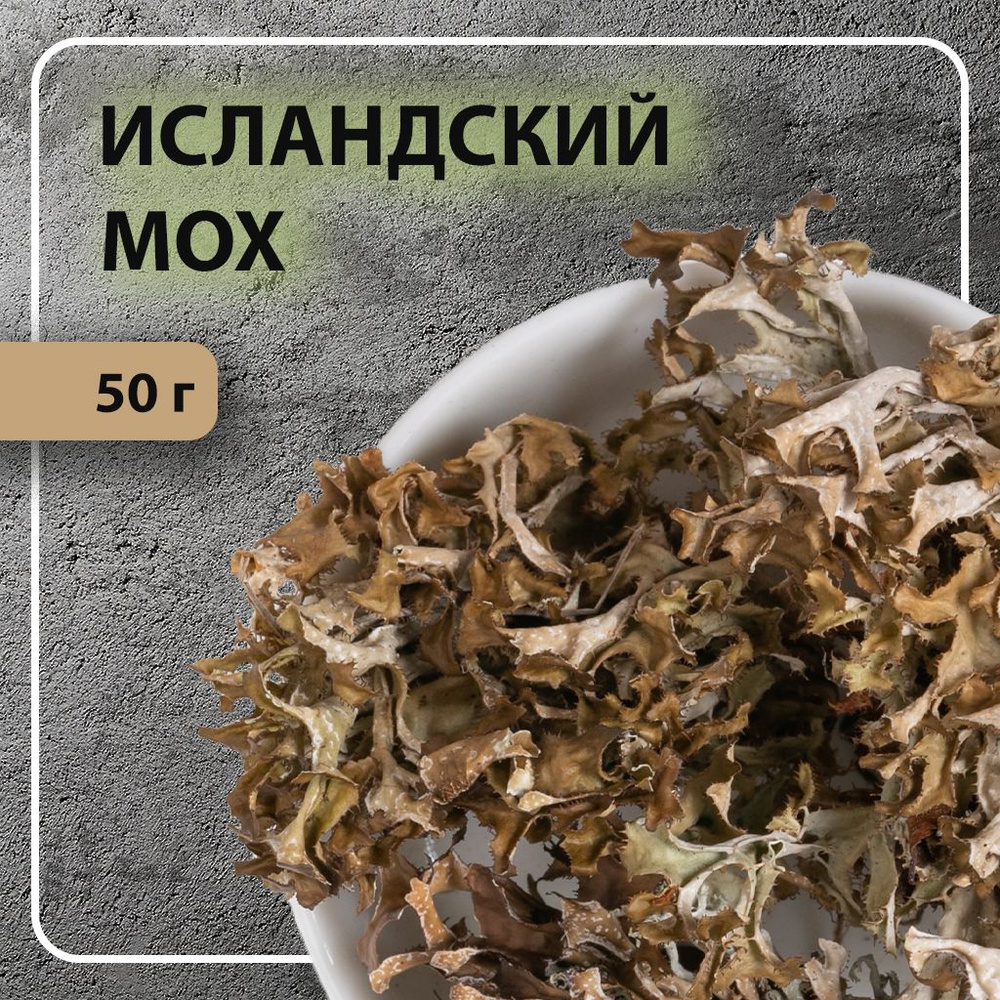 Настоящий Исландский мох, Вкуснотравье, 50 гр. (Собрано на Алтае ...