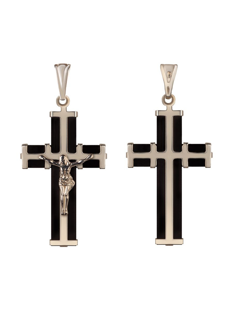 Крестик серебряный нательный 925 пробы женский крест мужской на цепочку ...